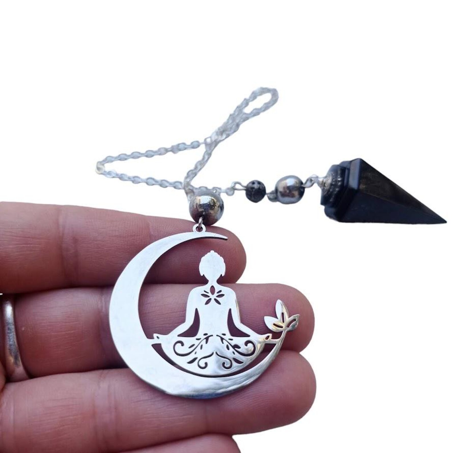 Divination Pendulum, Orgonite Pendulum, Shungite Pendulum, Moon ...