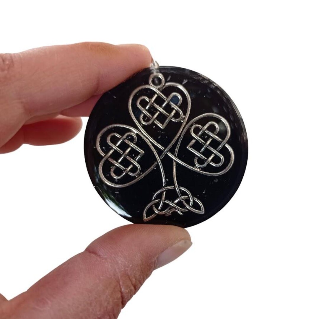 Shungite Orgonite Pendant, Celtic Tree of Life, Shungite Necklace ...