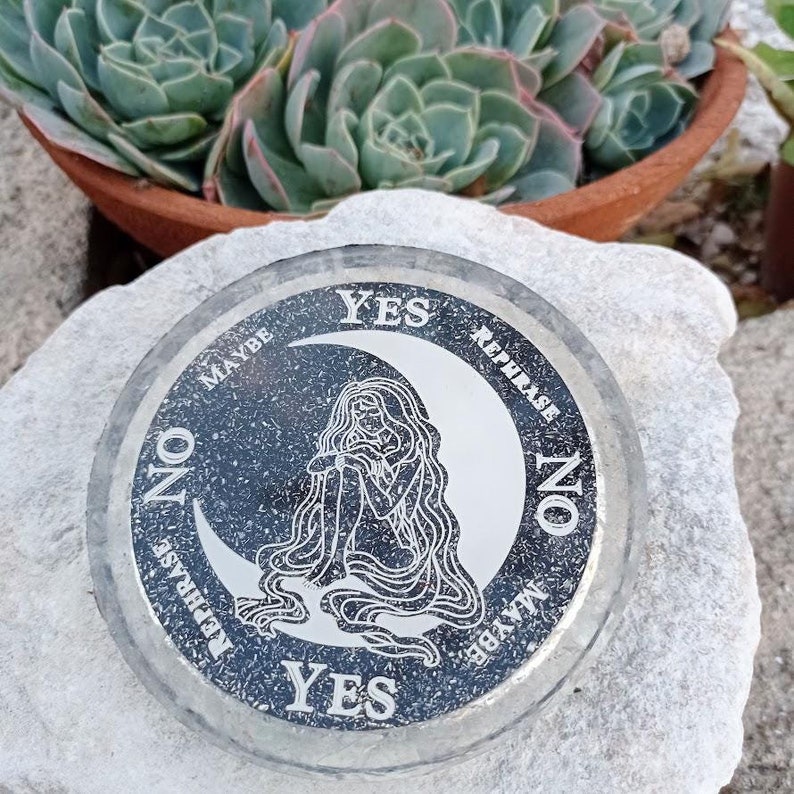 Pendulum Board With Moon Goddess for Answers, Divination Board With ...