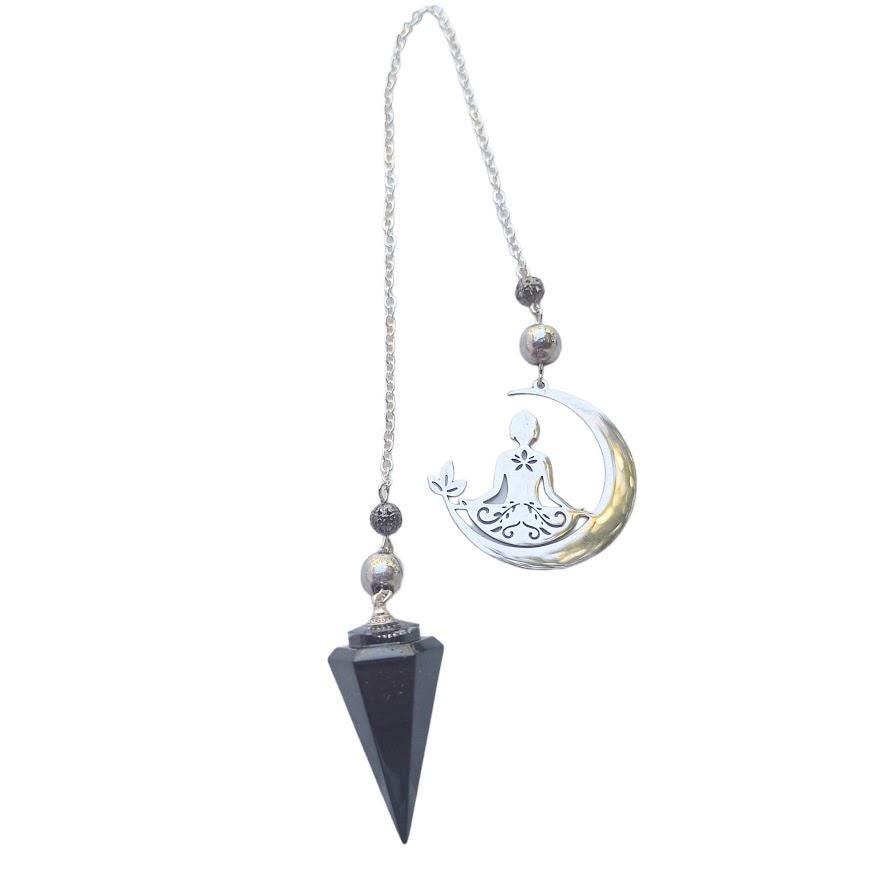 Divination Pendulum, Orgonite Pendulum, Shungite Pendulum, Moon ...