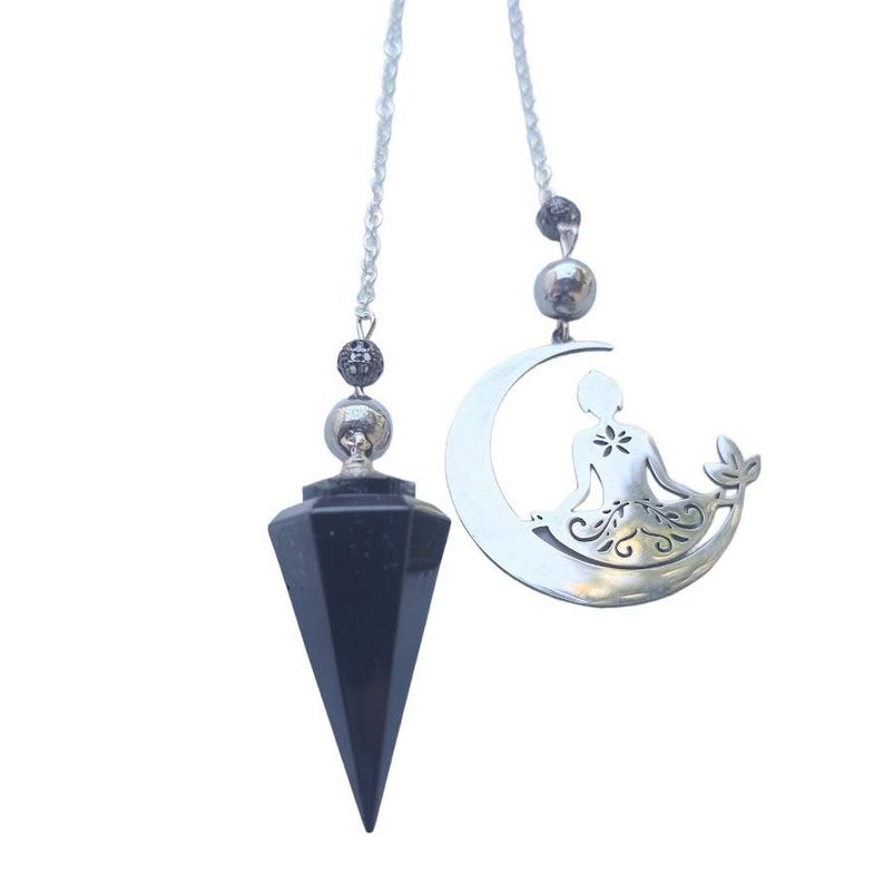 Divination Pendulum, Orgonite Pendulum, Shungite Pendulum, Moon ...