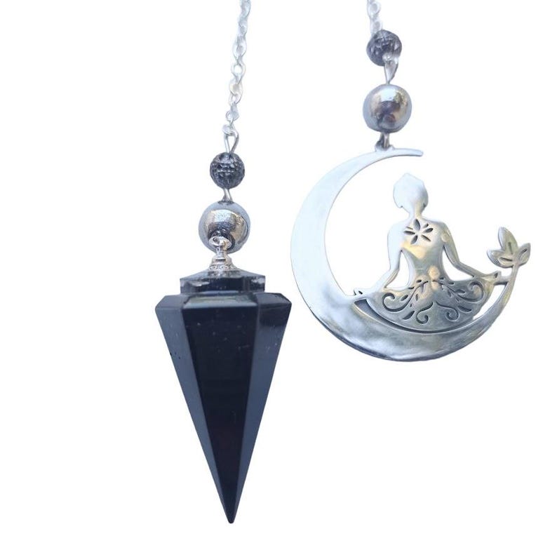 Divination Pendulum, Orgonite Pendulum, Shungite Pendulum, Moon ...