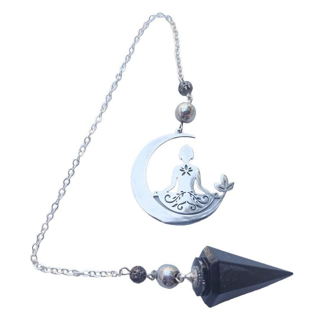 Divination Pendulum, Orgonite Pendulum, Shungite Pendulum, Moon ...