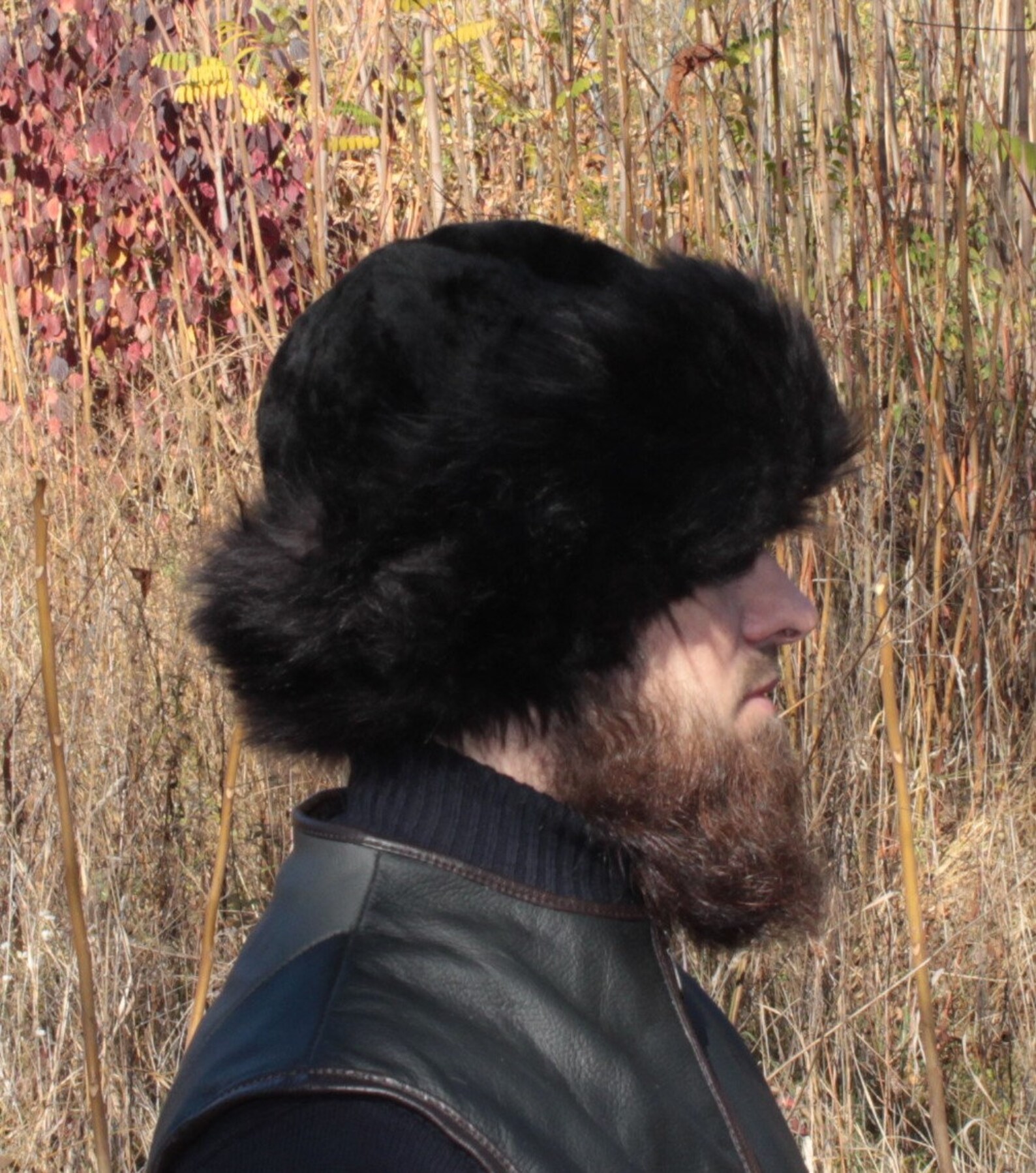 Mongolian Warm Hat Made From Natural Sheepskin Men/women | Etsy