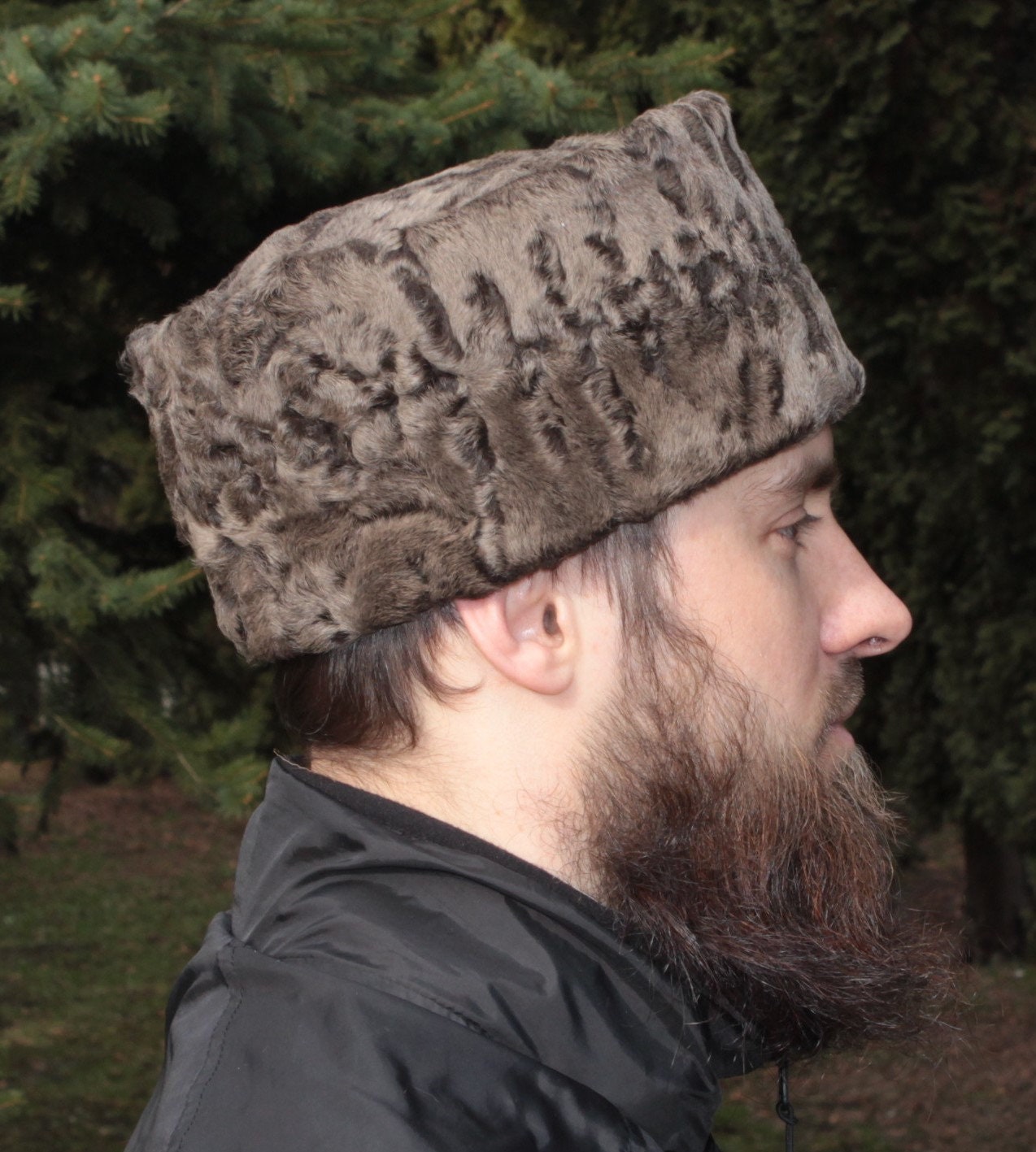 Caucasian KARAKUL hat papakha men/women | Etsy
