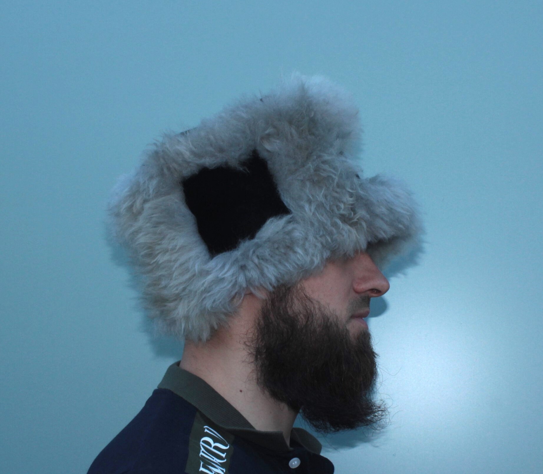 Fur Hat unisex papaha papakha winter hat italian leather and | Etsy