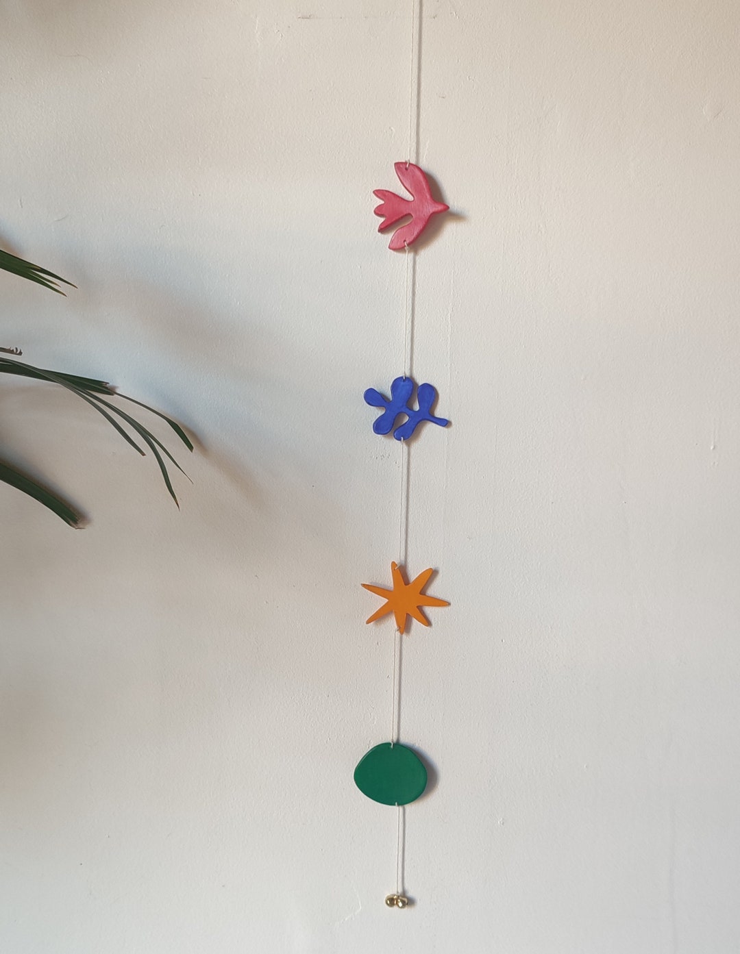 Matisse Clay Mobile, Bird Garland - Etsy
