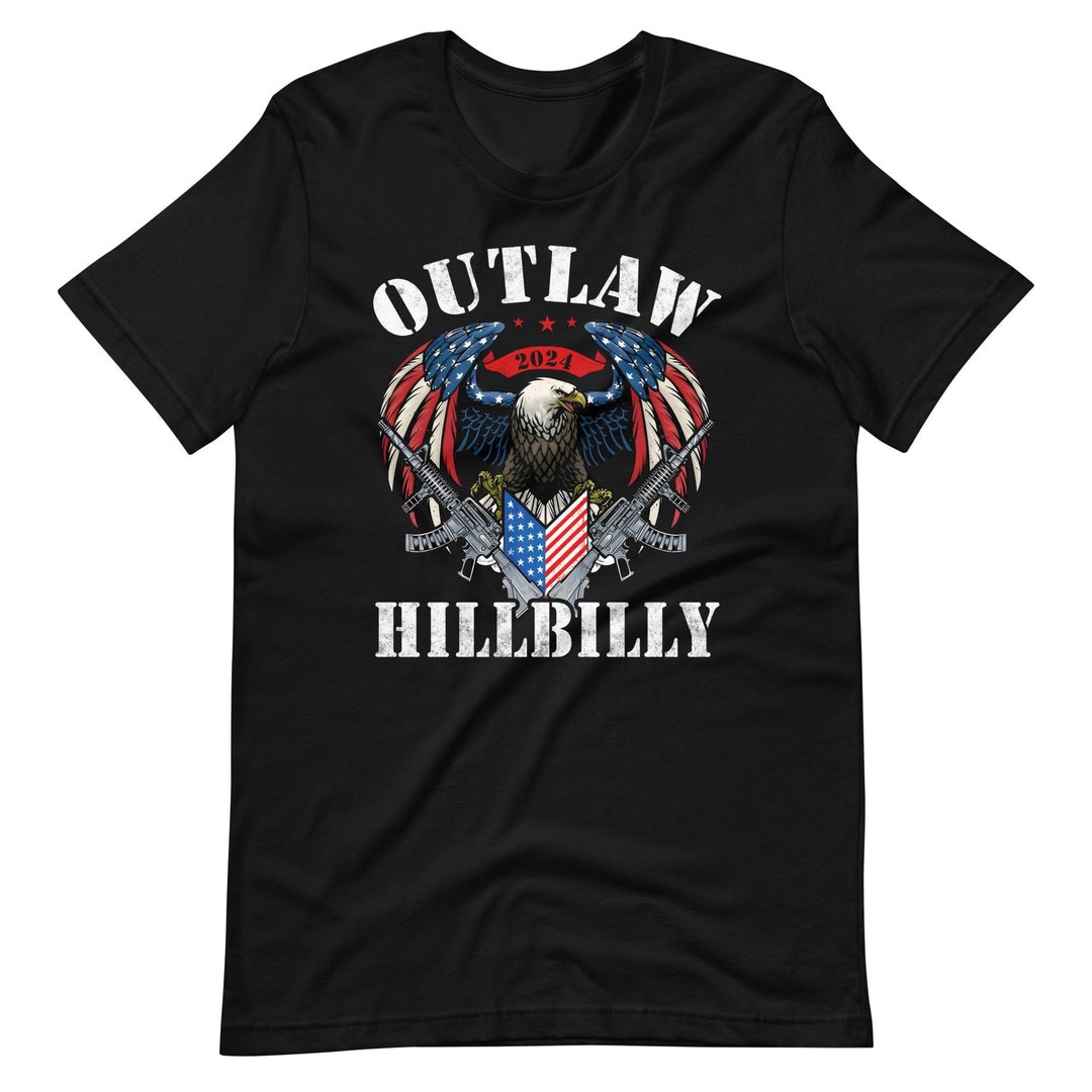 Outlaw Hillbilly 2024 Shirt, Funny Republican Election 2024 Shirt, DJT ...