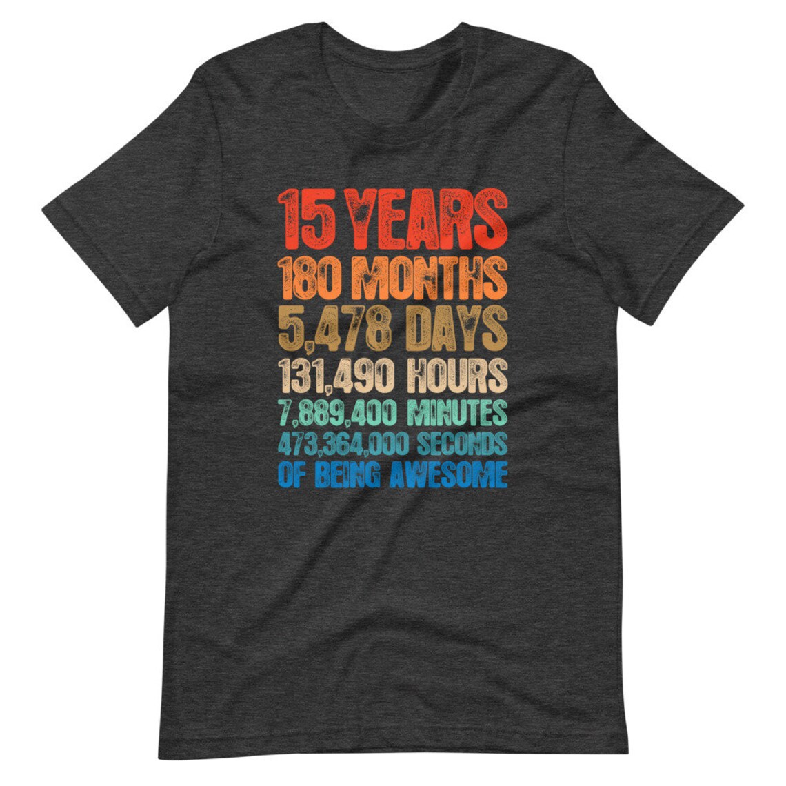 15th Birthday Shirt, 15th Birthday Gift for Teen Boys and Girls. 15 ...