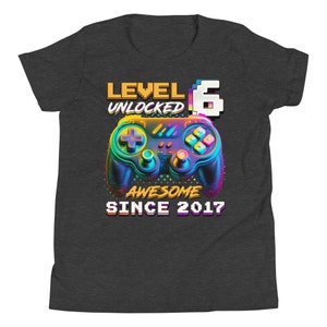 Level 6 Unlocked Birthday for Girl Boy Shirt Gamer Birthday - Etsy