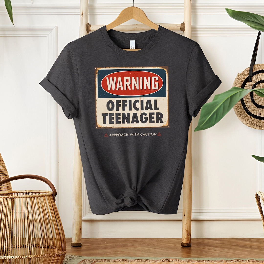 Official Teenager Shirt, Thirteen Birthday, Official Teenager Shirt ...