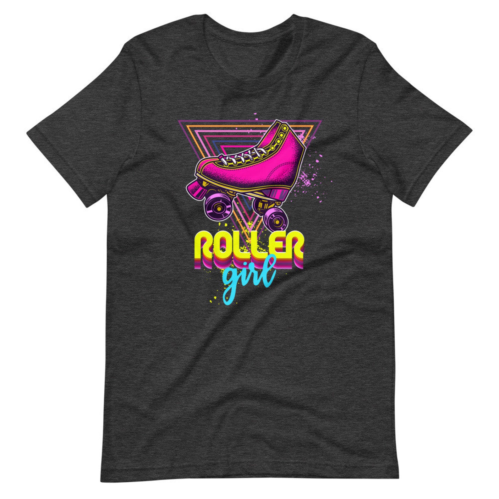 Retro Roller Girl T-shirt | Roller Skating Shirt | Roller Skate Party ...