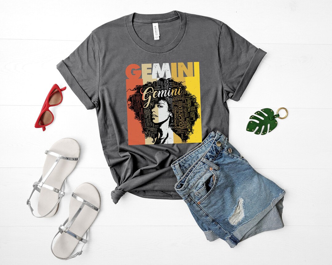 Gemini Zodiac Shirt Gemini Woman Gemini Queen Living My Best Life Shirt ...