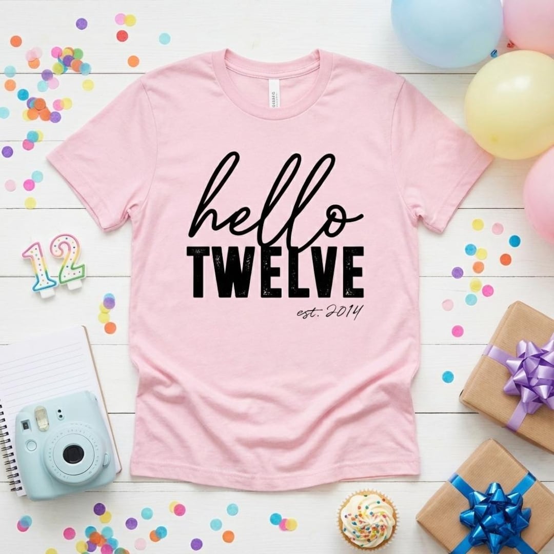 12th Birthday Shirt for Girls, 12 Year Old Girl Gifts, 12 Year Old ...