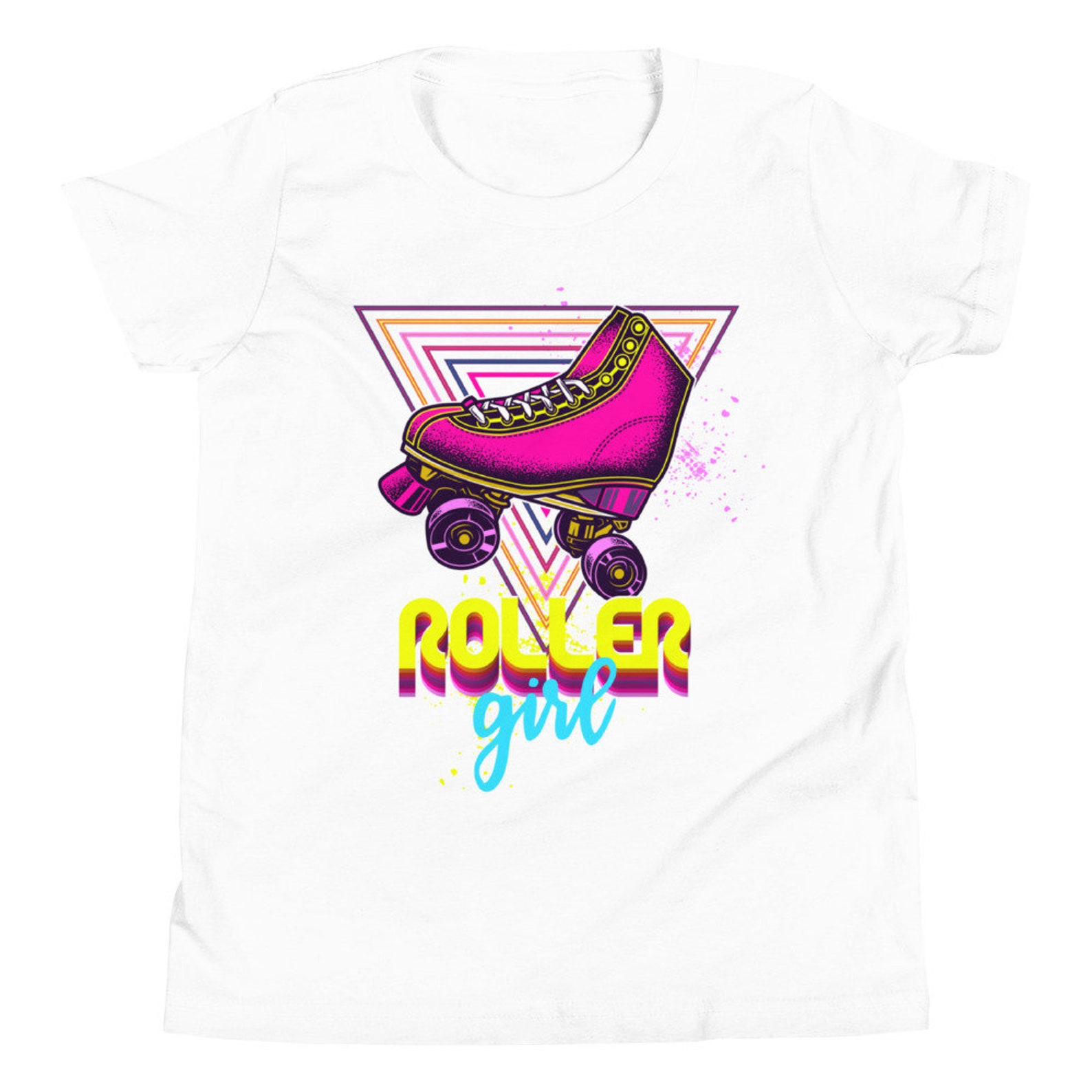 Retro Roller Girl T-shirt | Roller Skating Shirt | Roller Skate Party ...