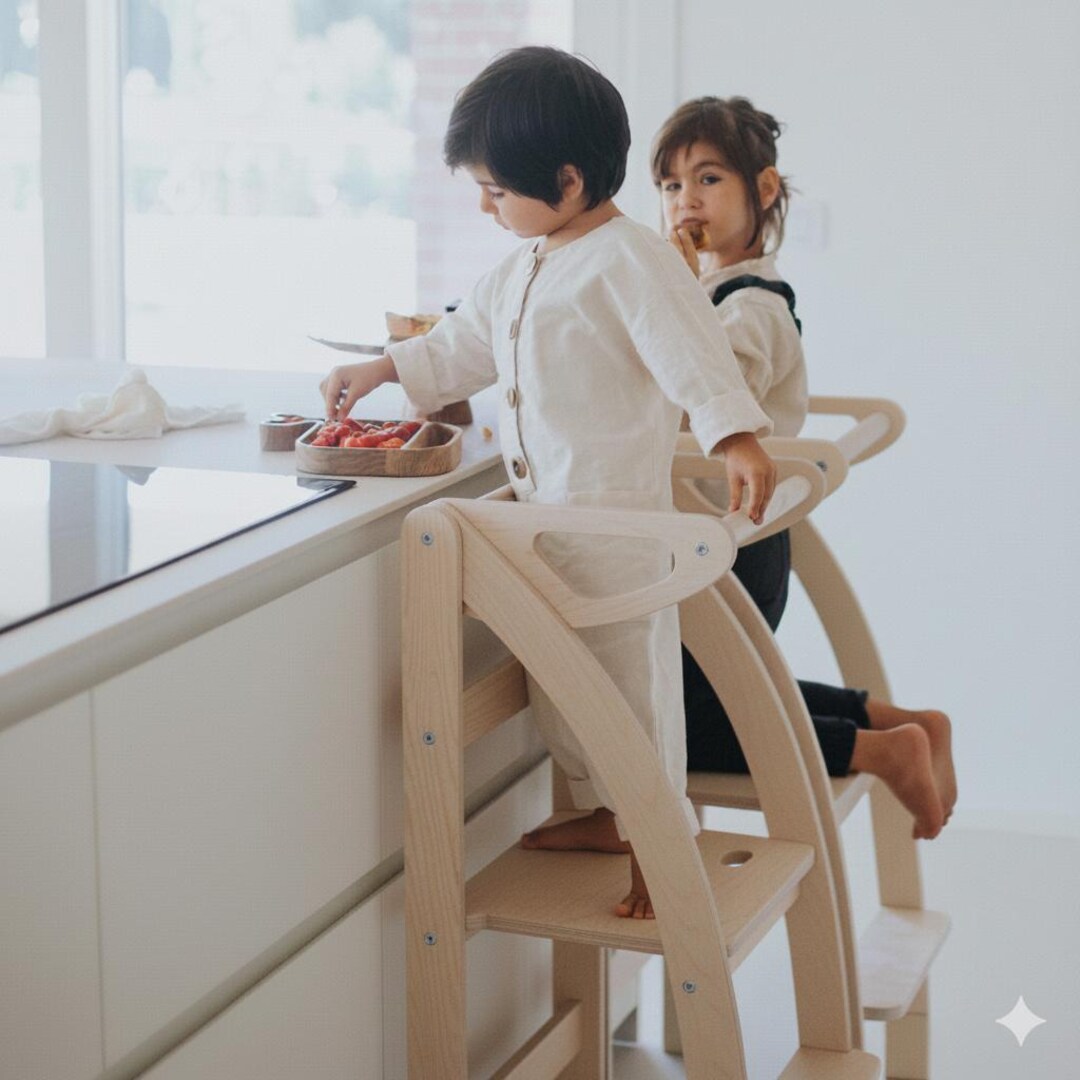Adjustable and Foldable Learning Tower 'ettomio - Etsy UK