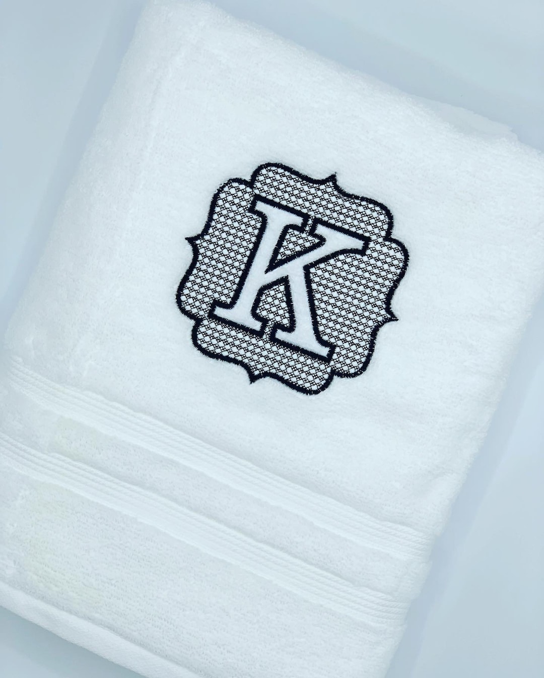 Personalized Embossed Embroidered Bath Towel, Full Size Bath Towel ...