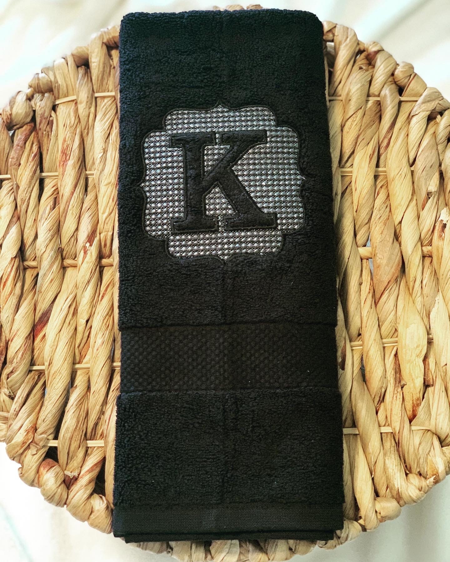 Personalized Embossed Bathroom Towel, Embossed Handtowel, Custom ...