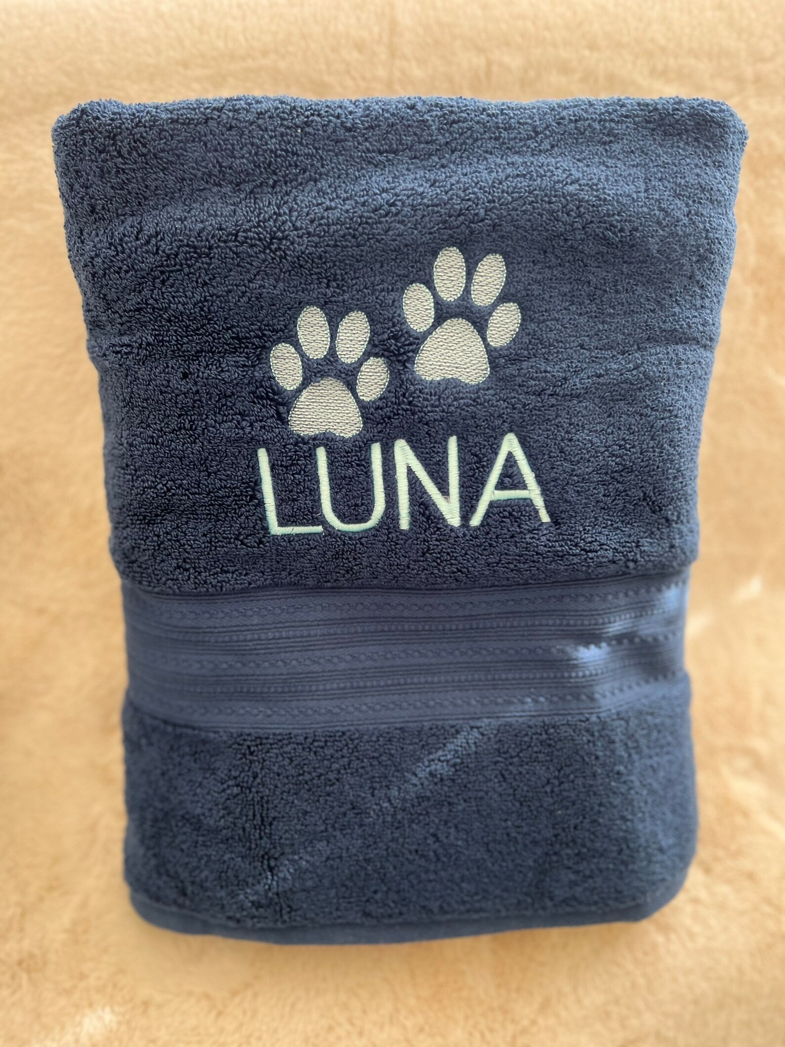 Personalized Embroidered Pet Towel Dog Grooming Towel New - Etsy