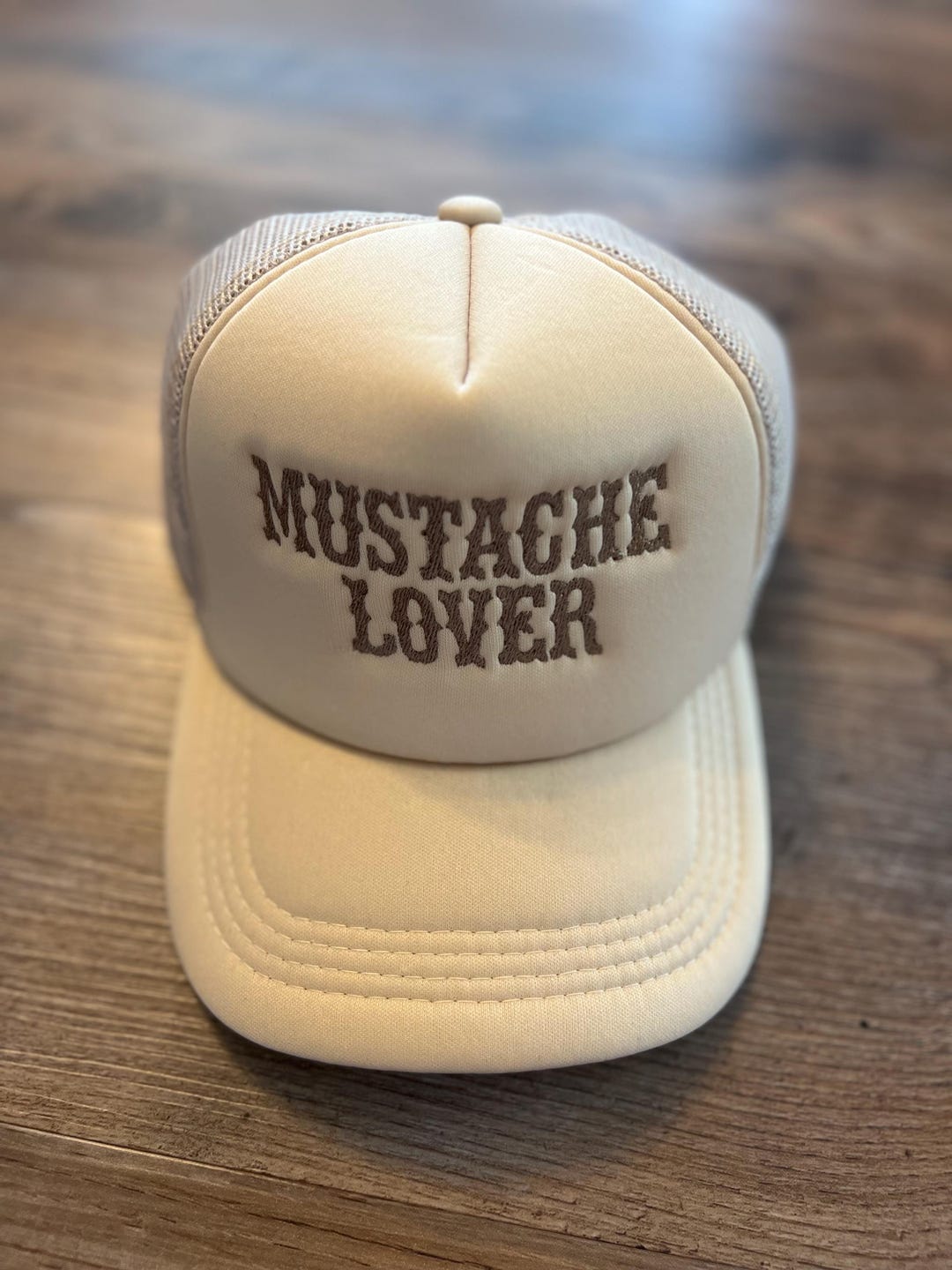 Mustache Lover Foam Trucker Hat, Embroidered Cowgirl Hat, Puff Foam ...