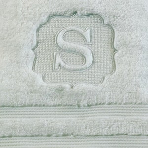 Personalized Embossed Embroidered Bath Towel, Full Size Bath Towel ...