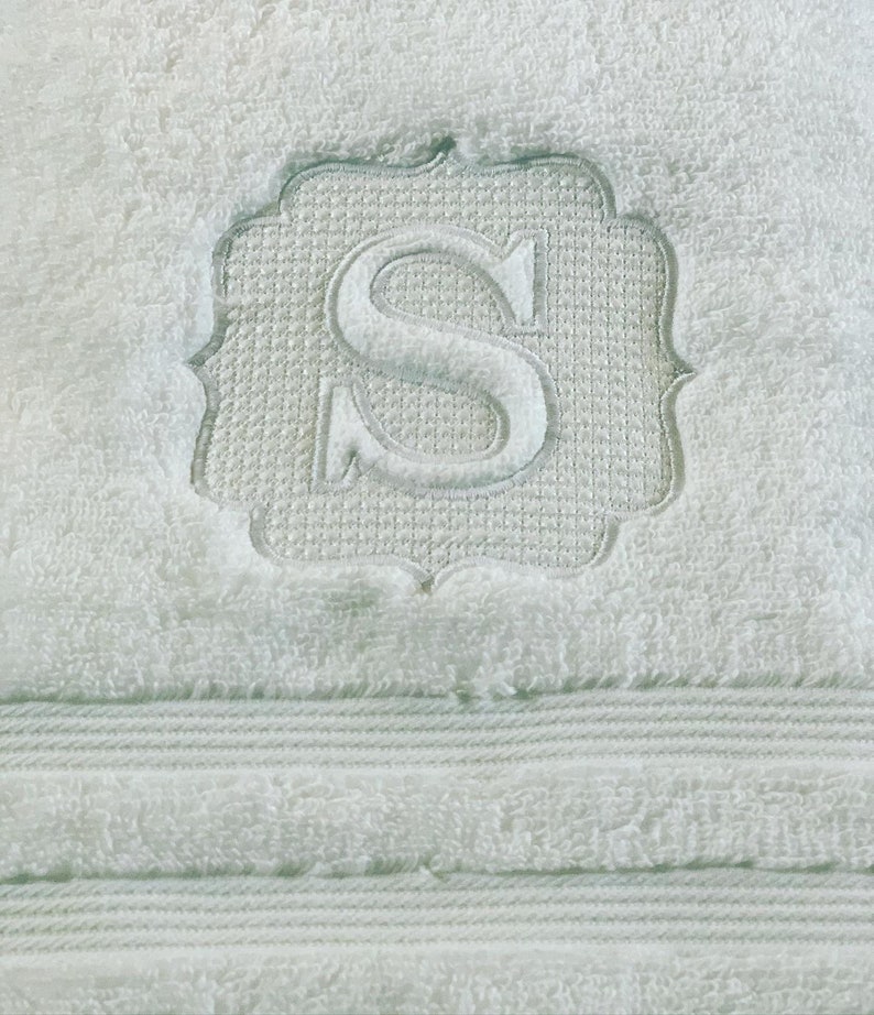 Personalized Embossed Embroidered Bath Towel, Full Size Bath Towel ...