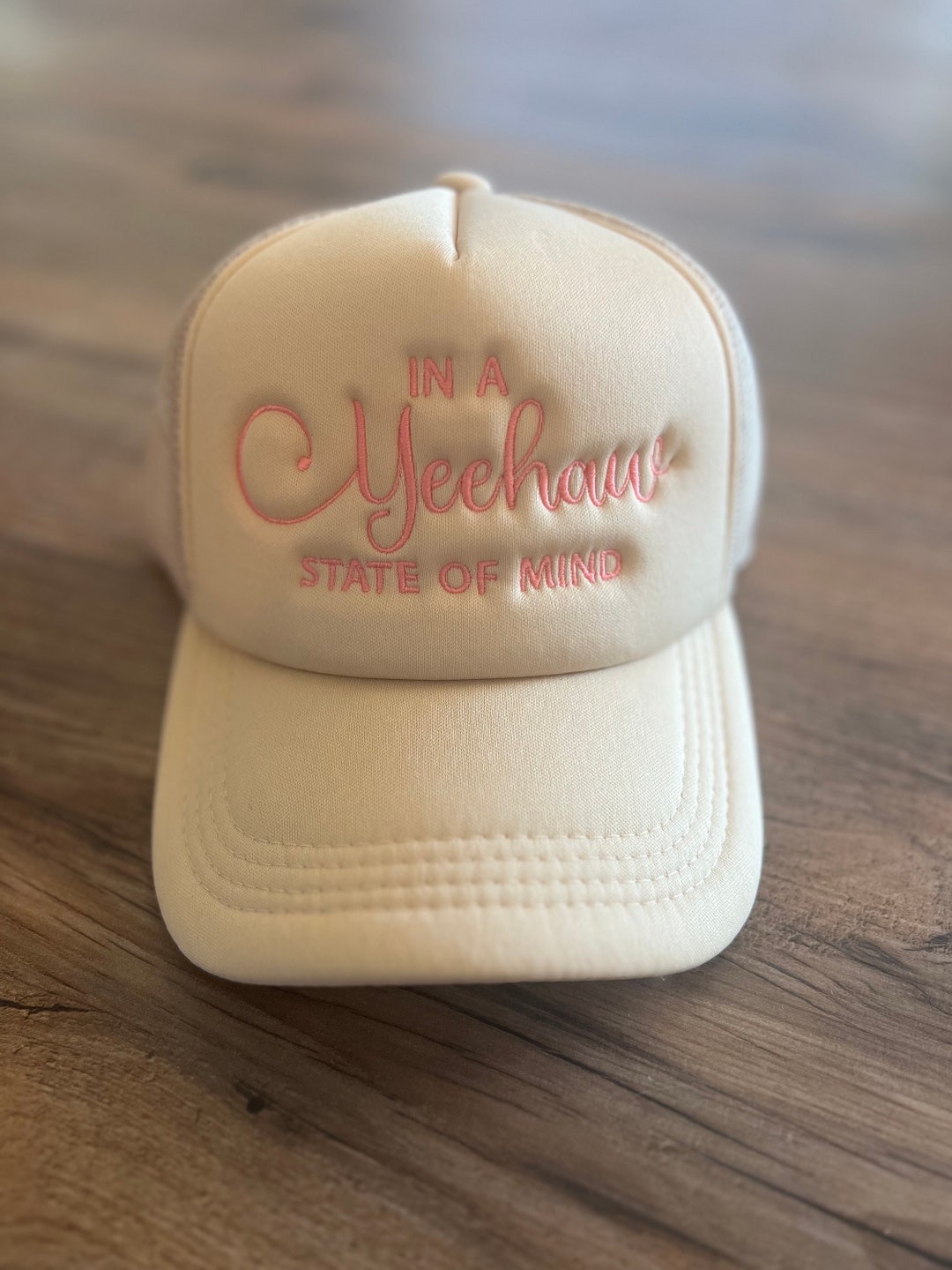 In a Yeehaw State of Mind Foam Trucker Hat, Embroidered Cowgirl Hat ...