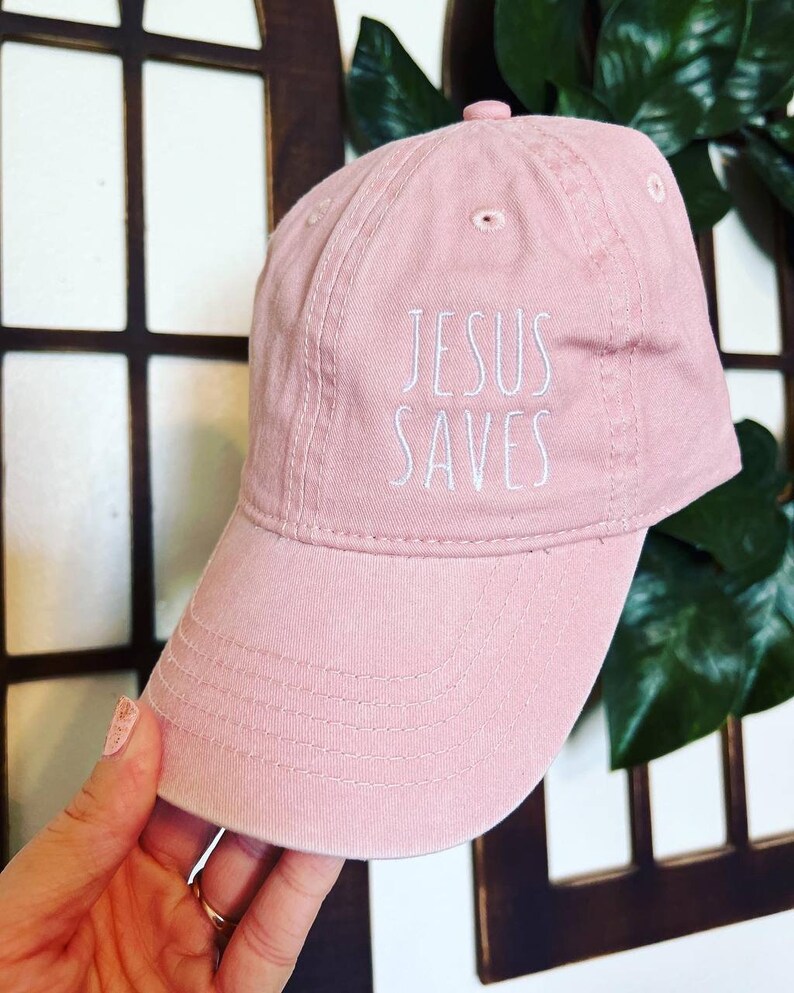 Women's Religious Hat, Embroidered Women's Hat, Jesus Saves Hat, Jesus ...