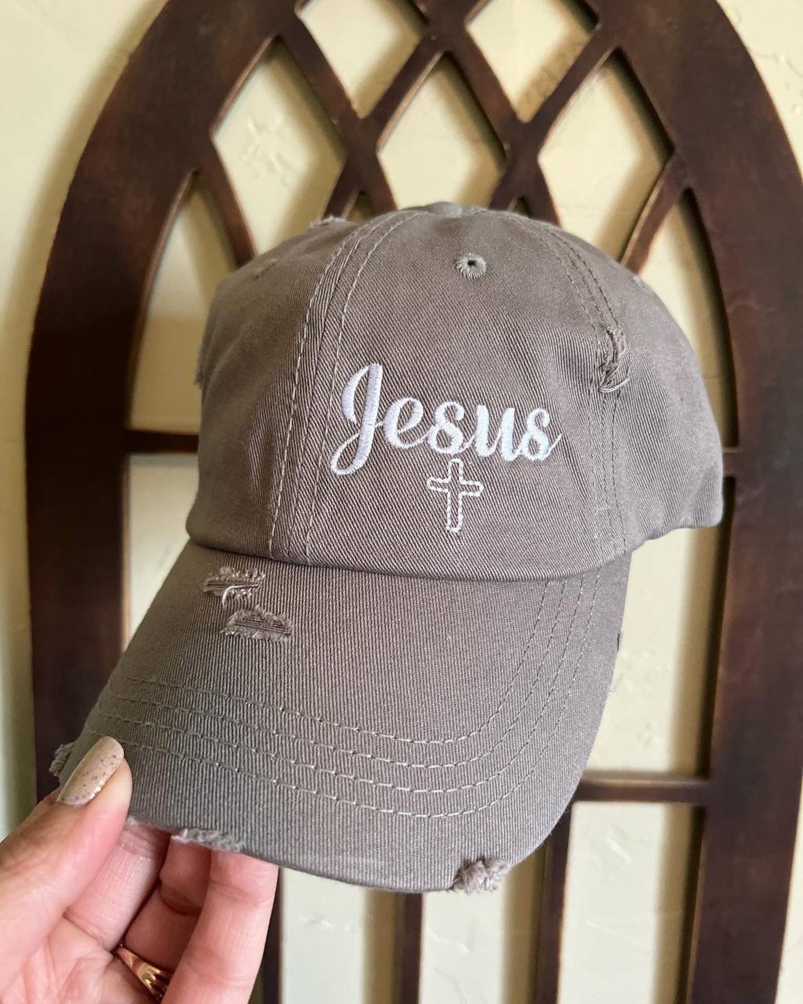 Women's Ponytail Jesus Hat, Jesus Clothing, Christian Clothing, Jesus ...