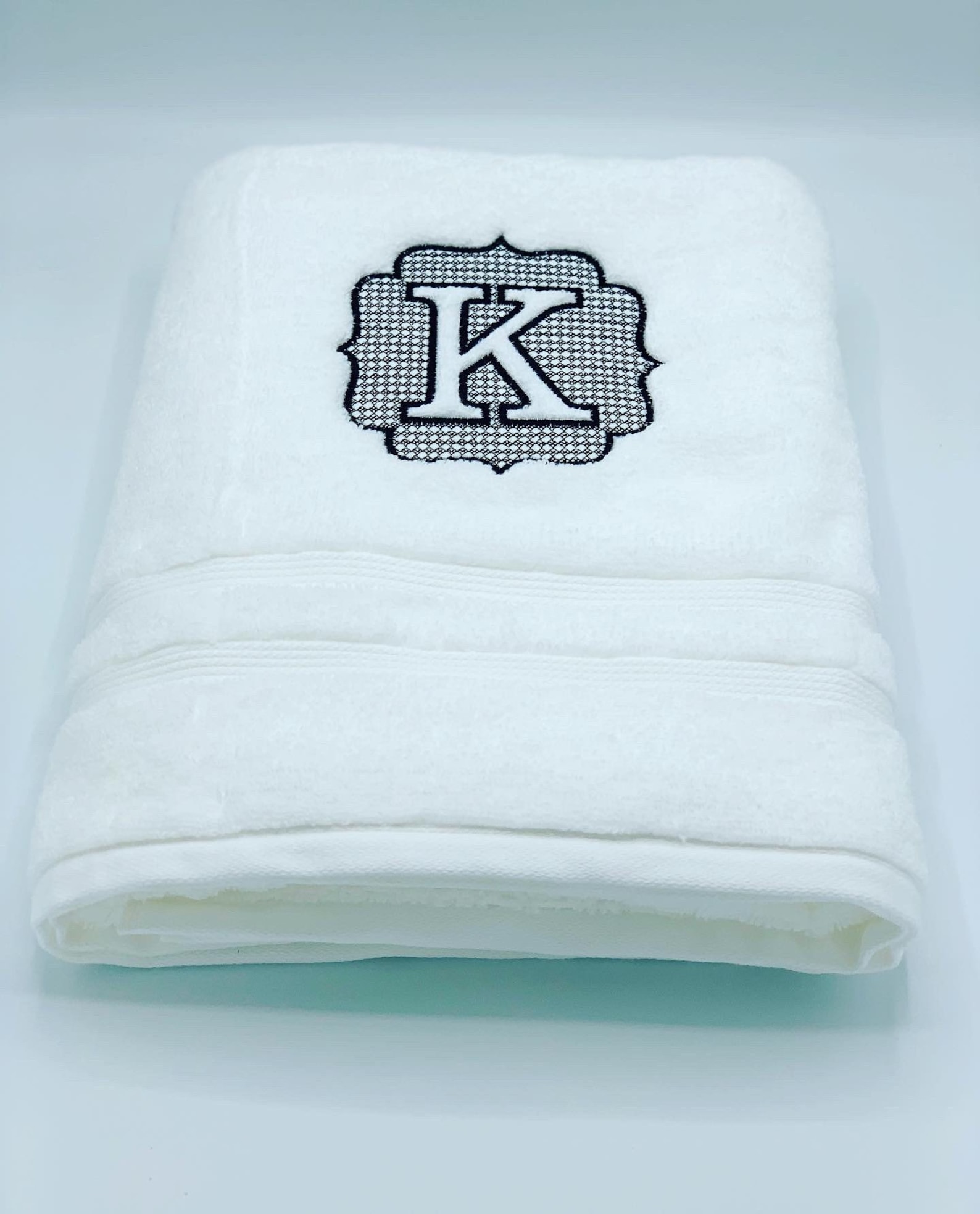 Personalized Embossed Embroidered Bath Towel Full Size Bath - Etsy