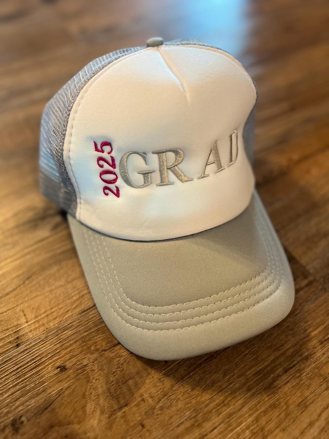 Grad Hat, Graduation Hat, Foam Trucker Hat, Embroidered Grad Hat, Foam ...