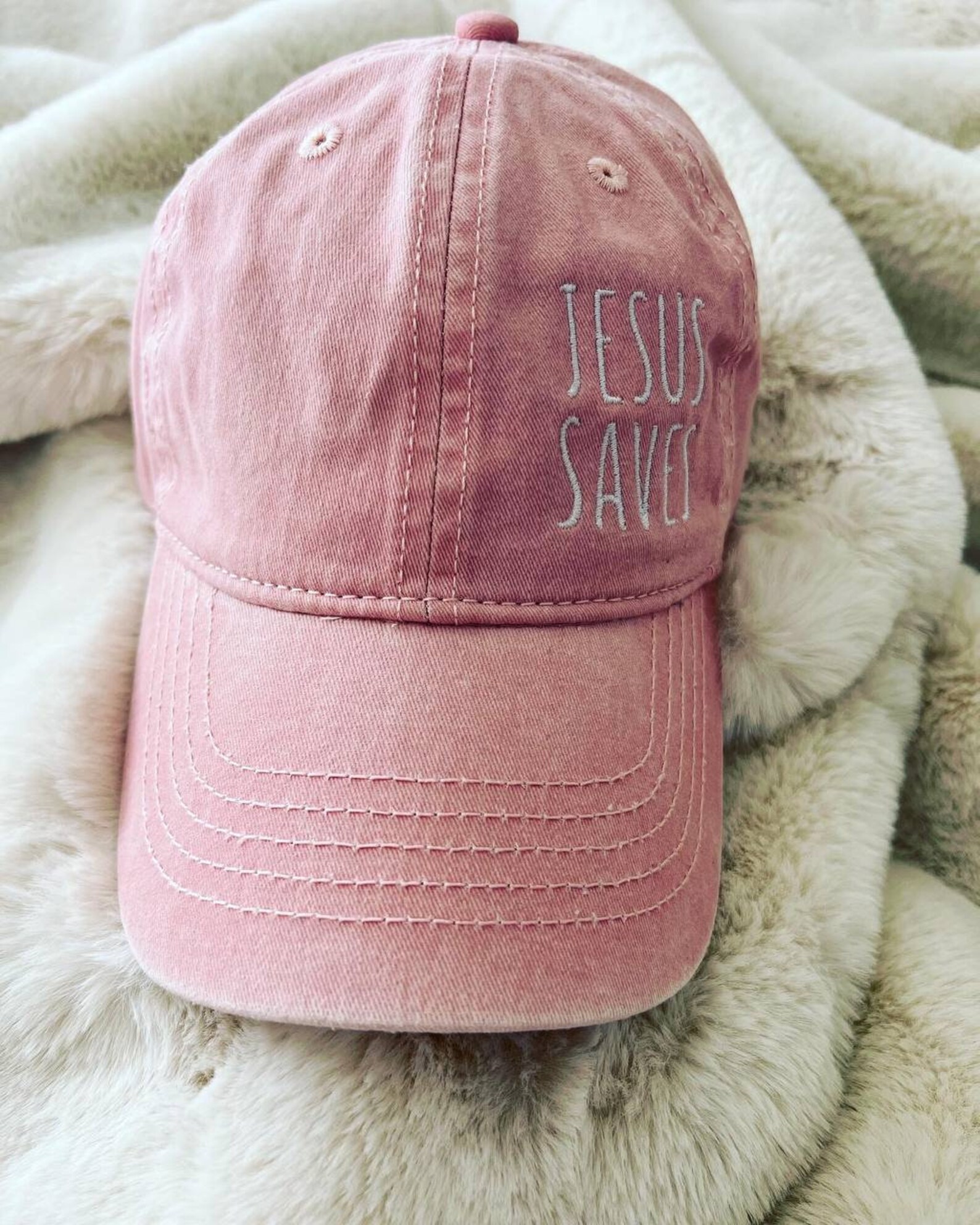 Women's Religious Hat, Embroidered Women's Hat, Jesus Saves Hat, Jesus ...