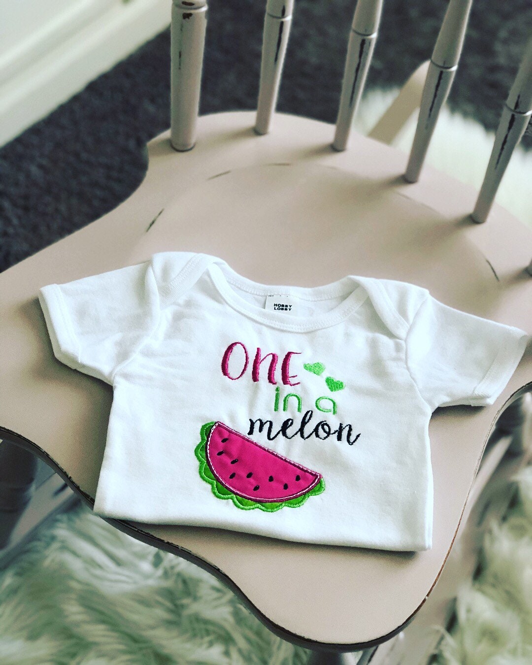 First Birthday Watermelon Birthday Body Suit One in a Melon | Etsy