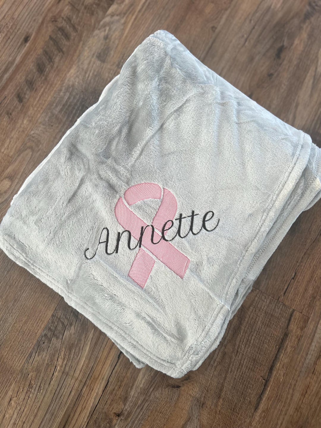 Embroidered Soft Cancer Blanket, Breast Cancer Blanket, Cancer Gift ...