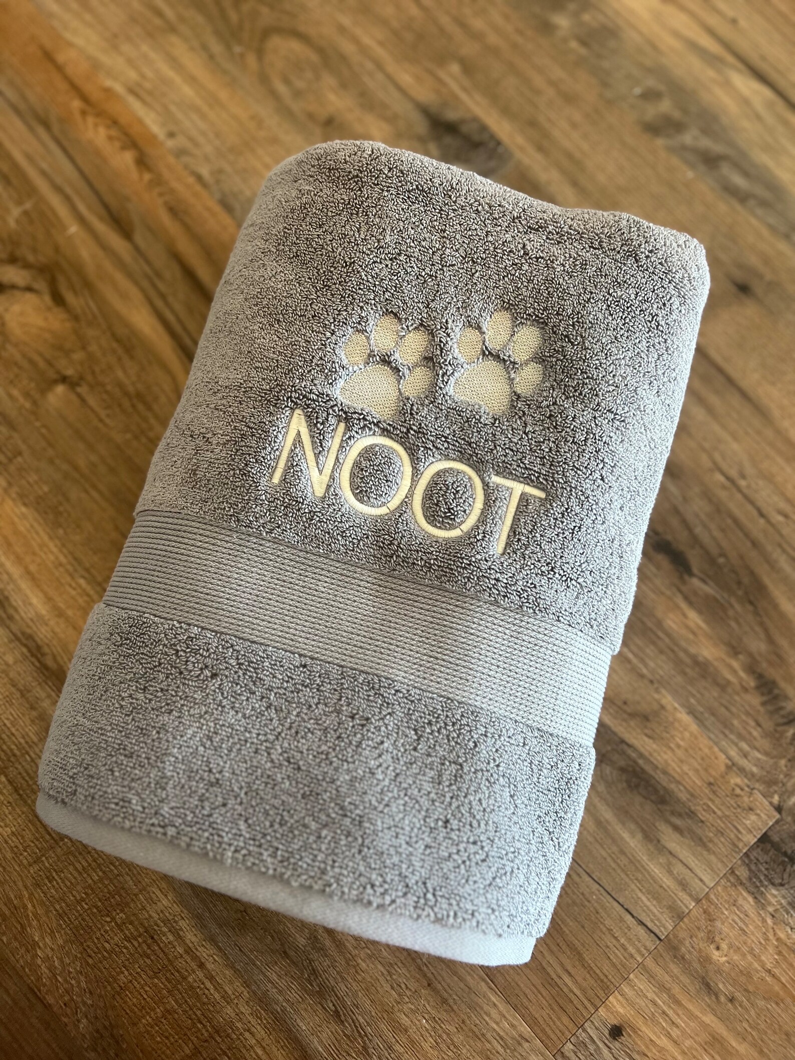 Personalized Embroidered Pet Towel, Dog Grooming Towel, New Puppy Gift ...