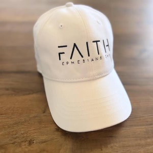 Women's Faith Hat, Religious Hat, Faith, Ephesians 2:8, Christian Hat ...