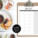Editable Menus / Meal Planner / Breakfast Lunch Dinner - Etsy