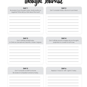 Thought Life 30-Day Challenge Devotional and Workbook: Bible | Etsy