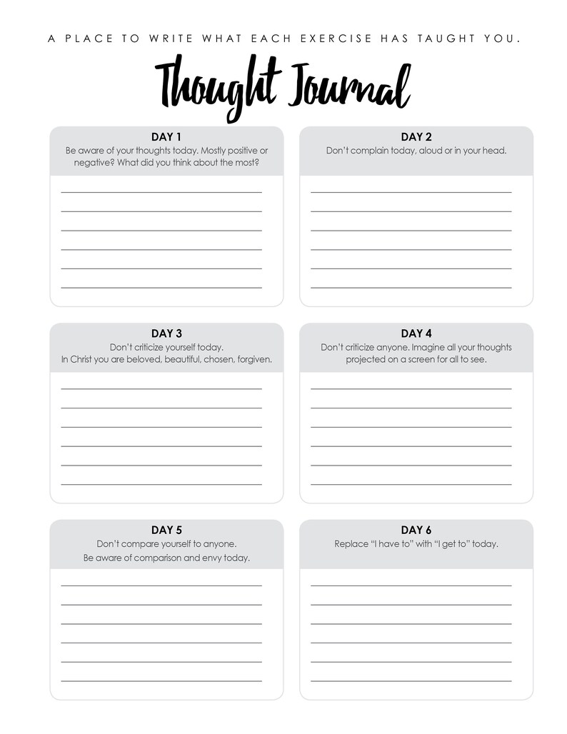 Thought Life 30-Day Challenge Devotional and Workbook: Bible | Etsy