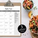 Editable Menus / Meal Planner / Breakfast Lunch Dinner - Etsy
