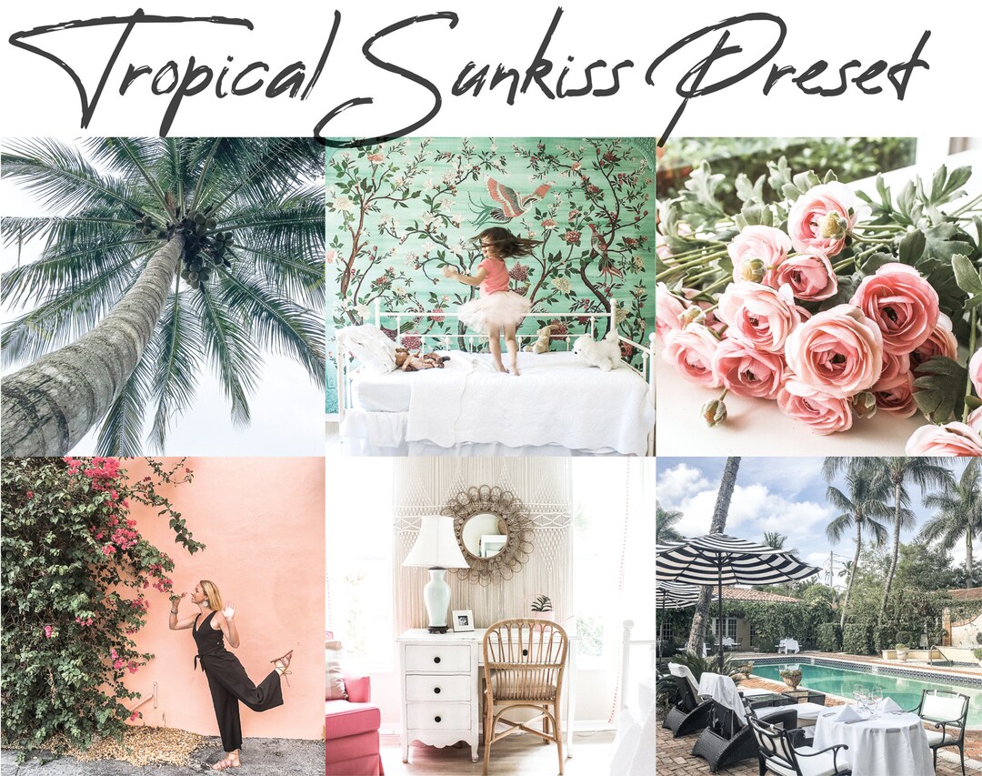 Tropical Sunkiss Preset - Coral and Mint - Mobile Lightroom - House Mix ...