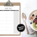 Editable Menus / Meal Planner / Breakfast Lunch Dinner - Etsy