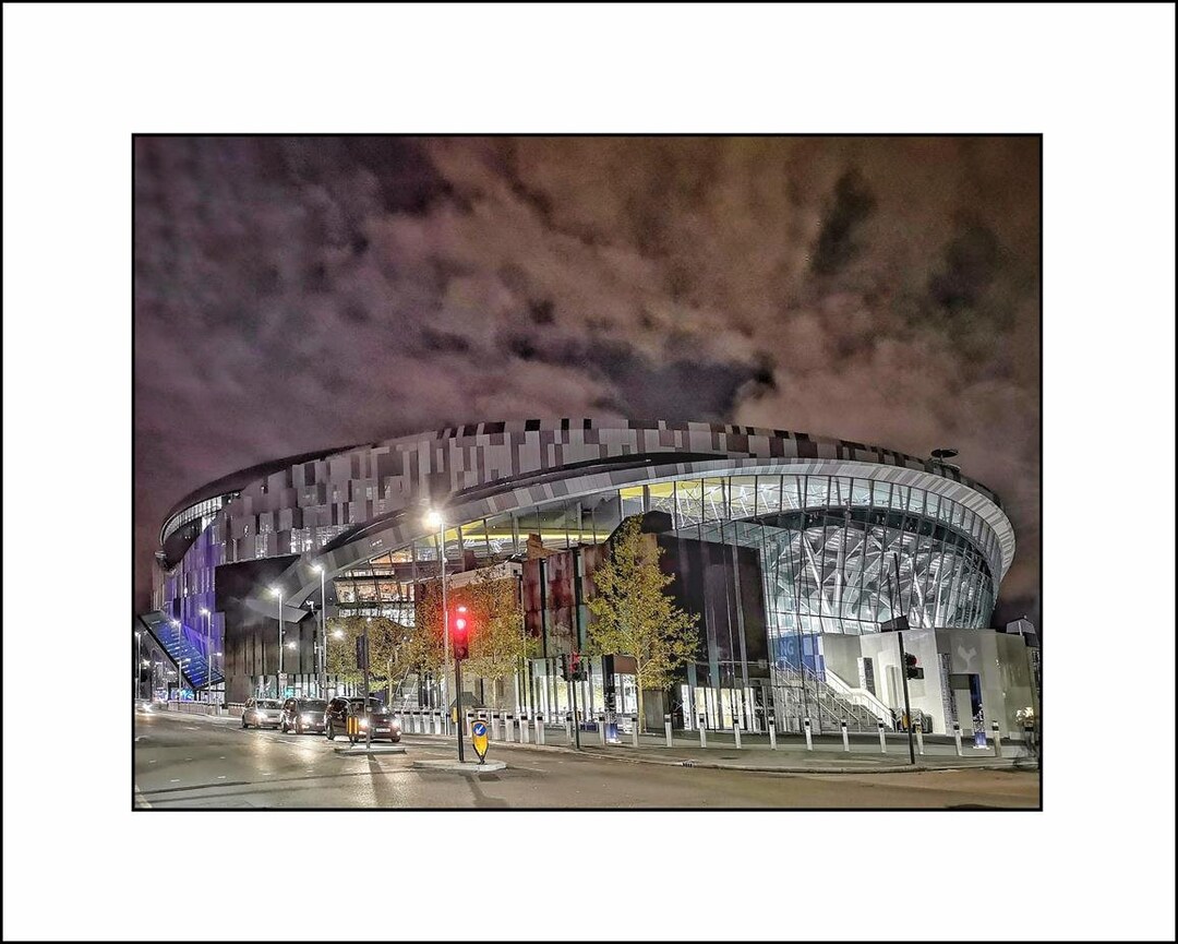The Tottenham Hotspur Stadium at Night - Etsy UK
