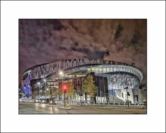 The Tottenham Hotspur Stadium at Night | Etsy