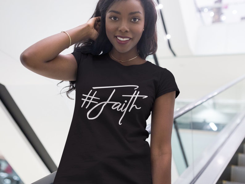 Faith T-shirt, Christian Apparel, Worship, Faith Based Apparel, V Neck ...