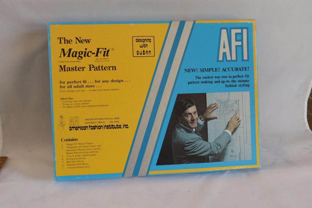 Vintage 70's Magic-fit Master Pattern, Designing With Dusan, Complete ...