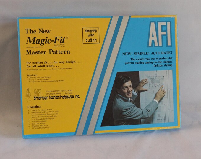 Vintage 70's Magic-fit Master Pattern, Designing With Dusan, Complete ...