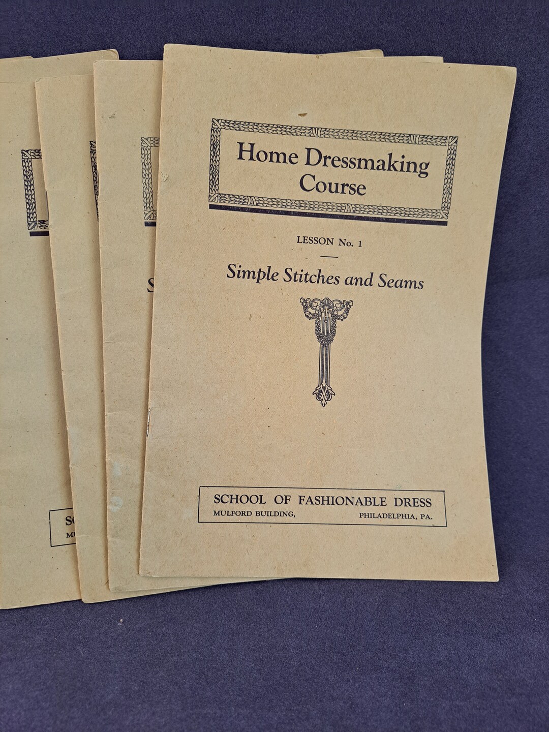 1920s Vintage Home Dressmaking Course Book Set - Etsy