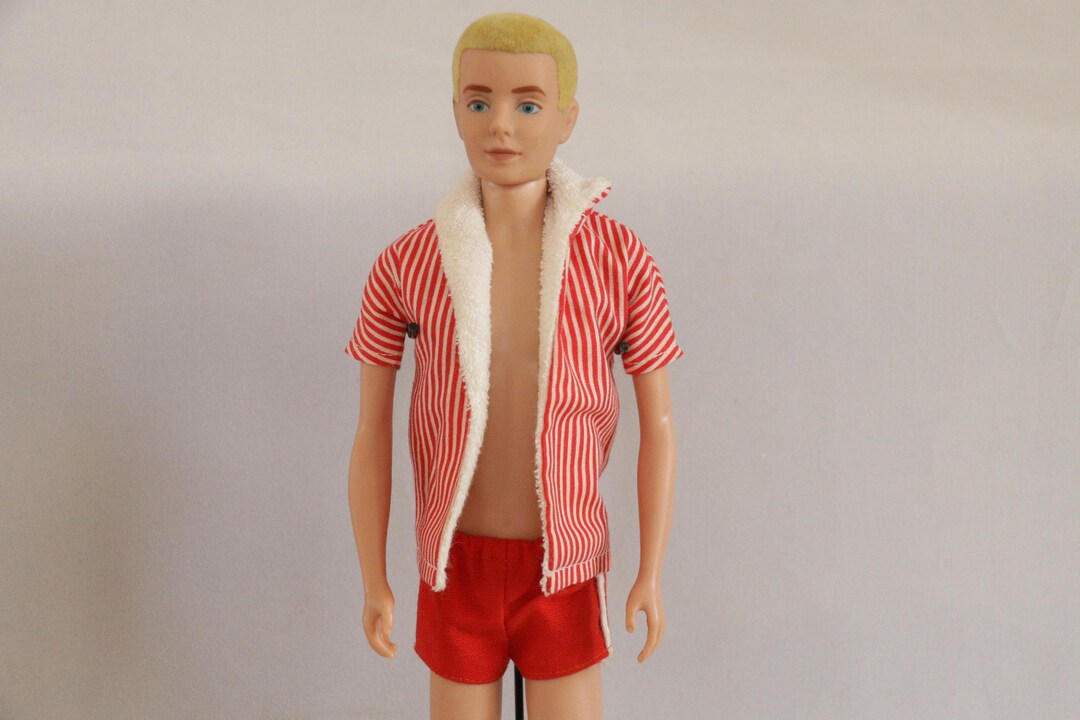 Wonderful Vintage Fuzzy Hair Ken With Original Outfit and Stand - Etsy