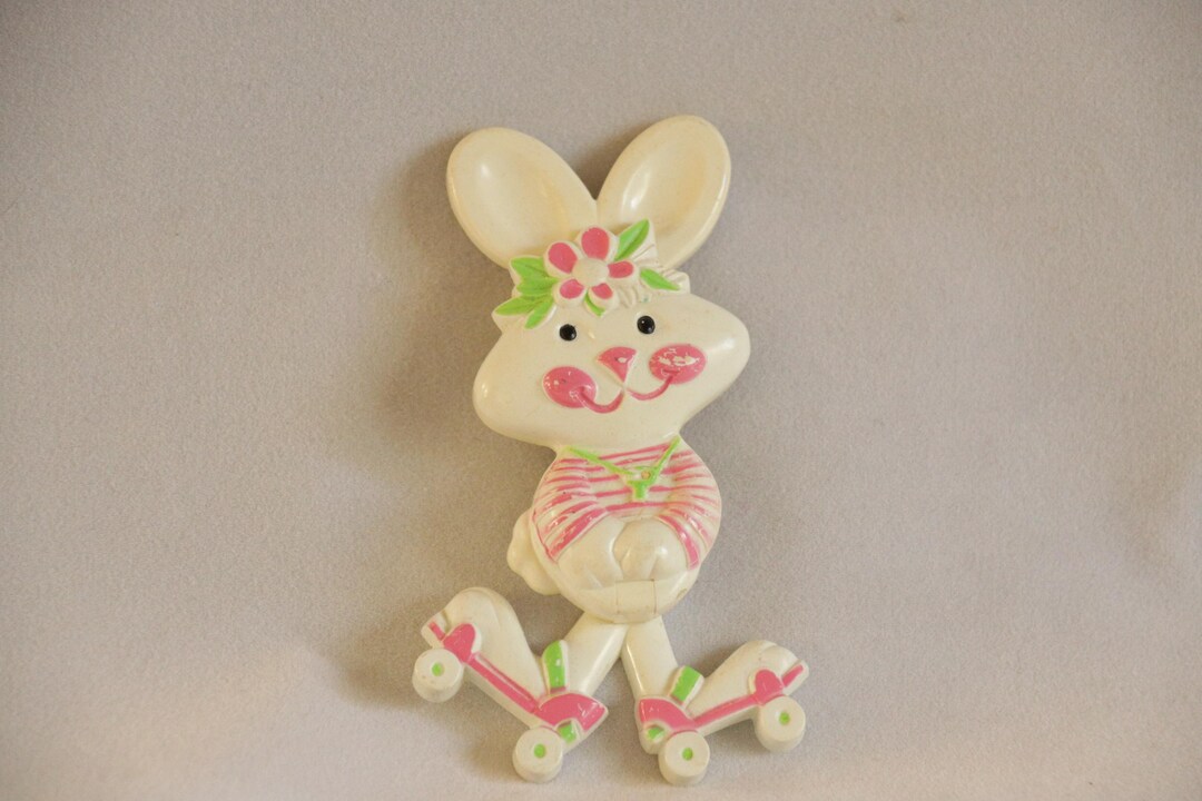 Vintage Avon Roller-skating Bunny Fragrance Glace Pin - Etsy
